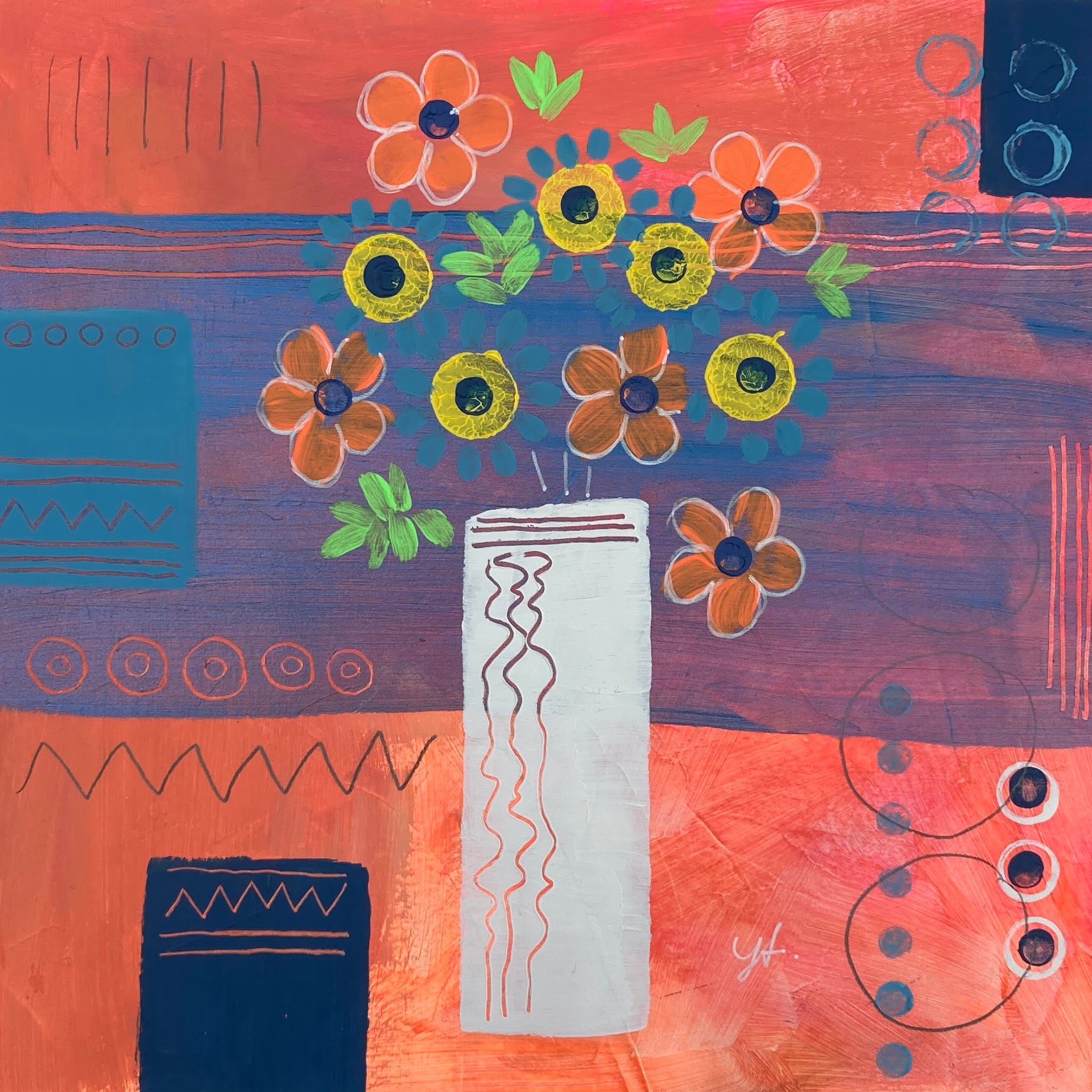Original Flower Paintings – Yvonne Freeman Art